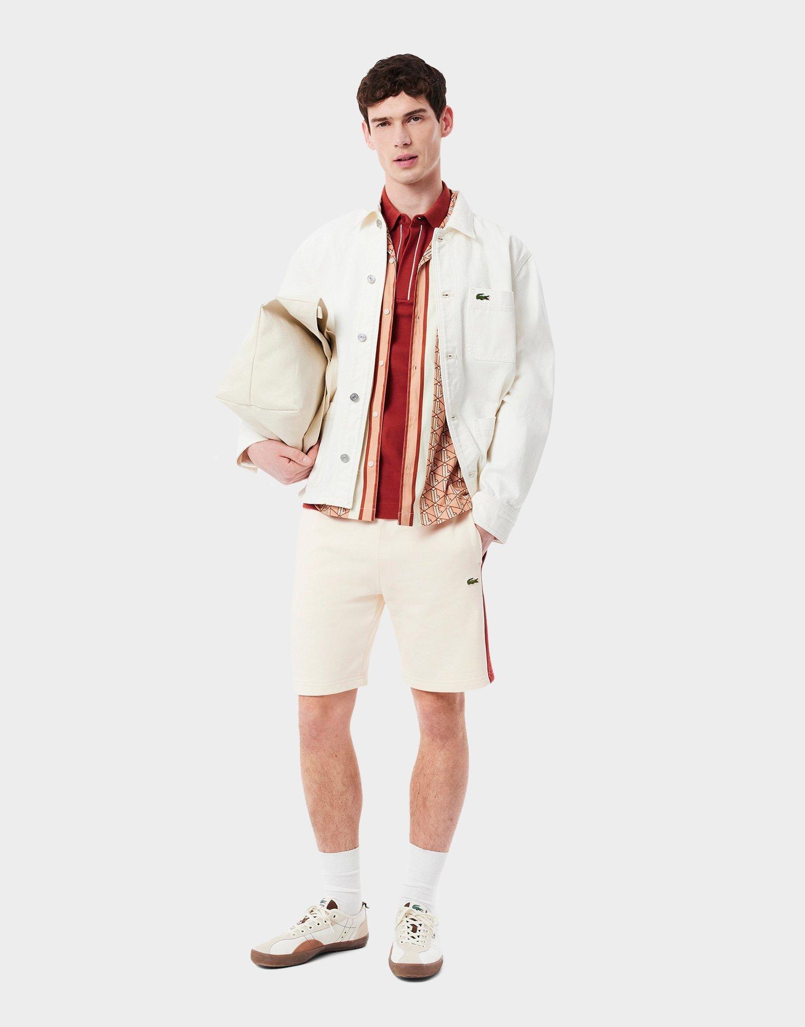 מכנסיים קצרים Cotton Fleece Colorblock | גברים (Lacoste) – JD Sports ישראל